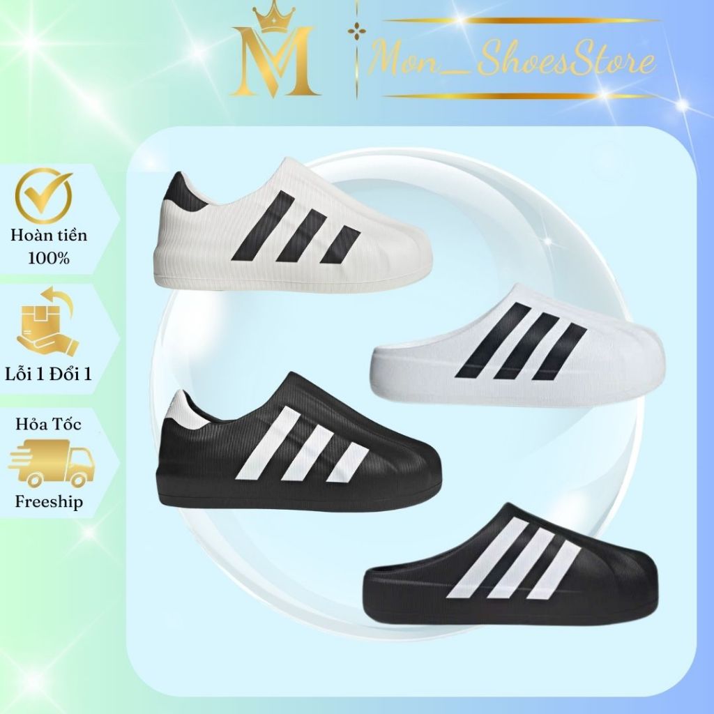 Giày thể thao Adid.as adifom superstar Core Black White, Sục Adidas đen trắng 3 sọc | Shopee ...