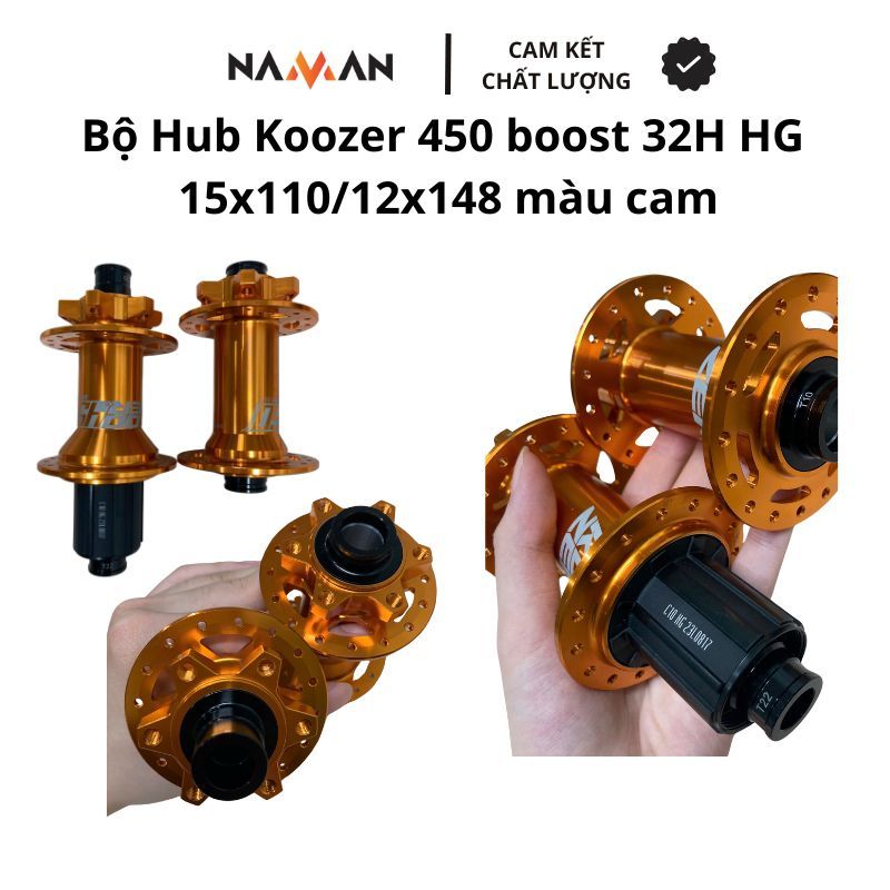 Bộ Hub, bộ đùm, moay ơ Koozer 450 boost 32H cối MS, HG phụ kiện xe đạp ...