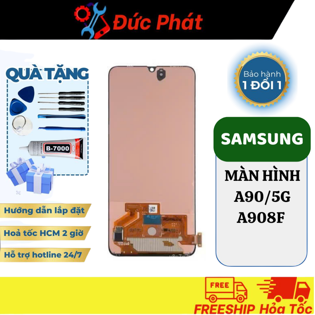 Màn hình samsung A90/A908 oled phôi to tặng keo và tool | Shopee Việt Nam