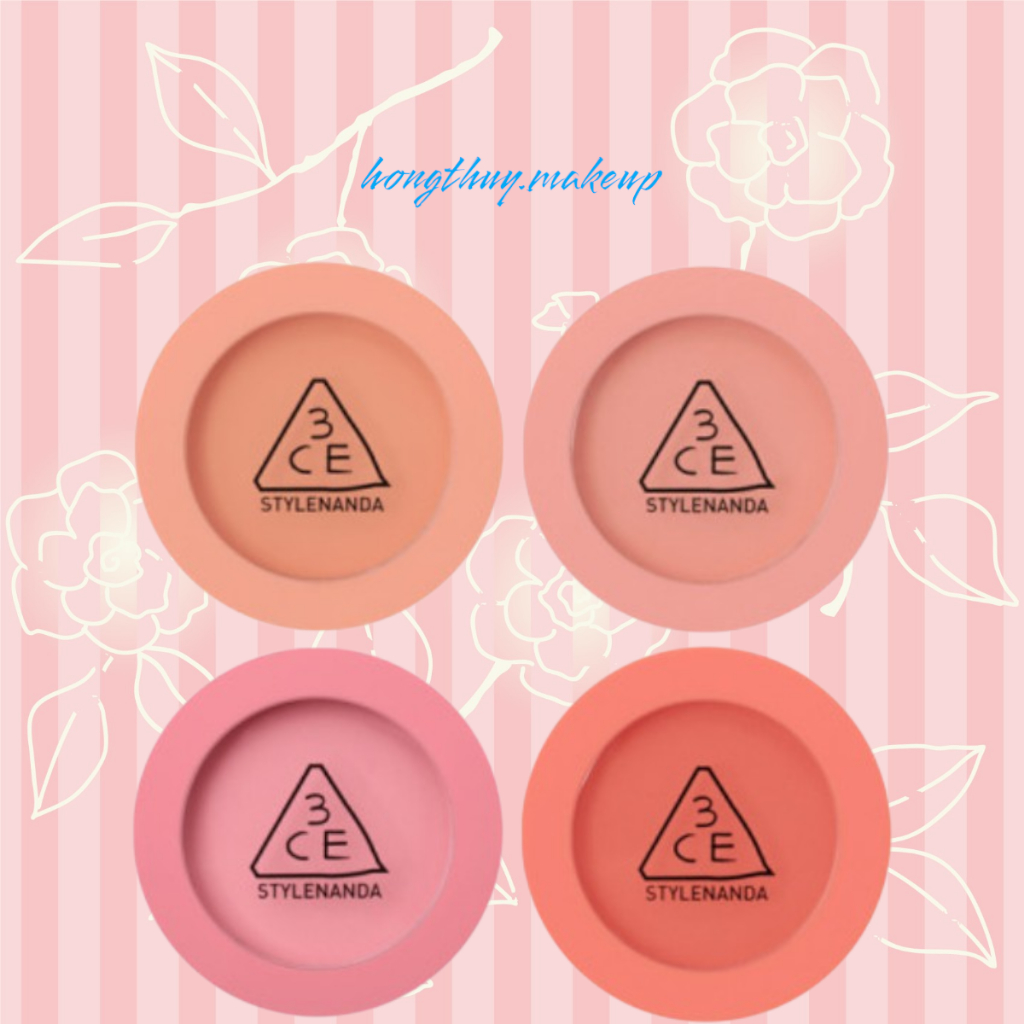 Phấn Má Hồng 3CE Mood Recipe Face Blush [Nude Peach- Mono Pink- Rose ...