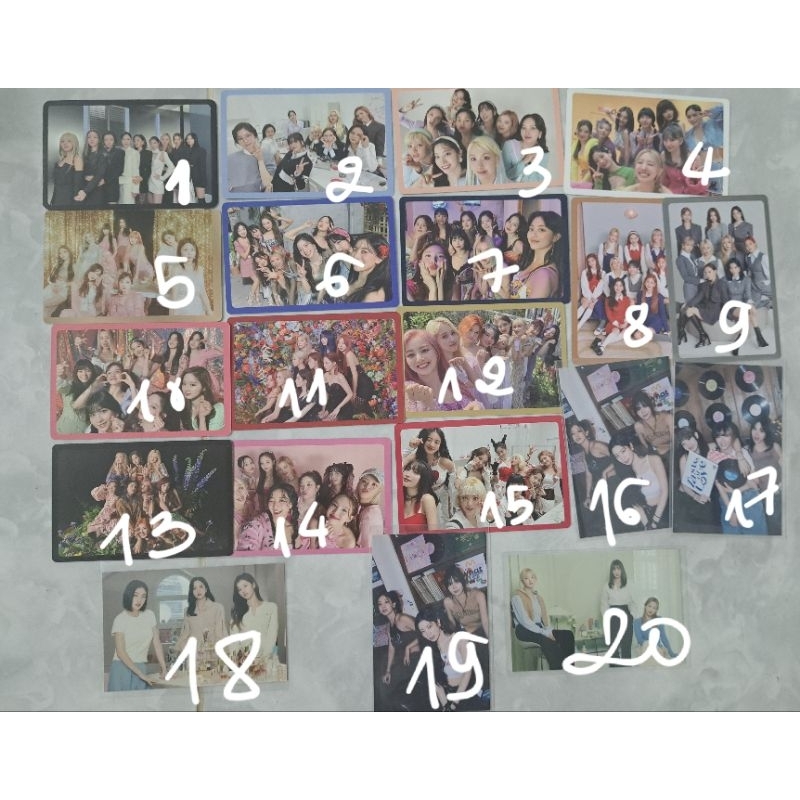 CARD PRE GROUP TWICE UNIT ĐỒNG GIÁ 14000 | Shopee Việt Nam