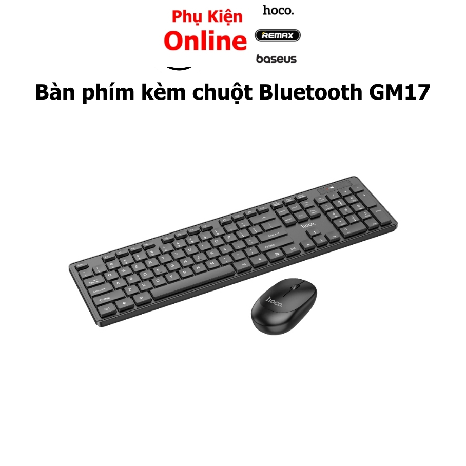 Bộ bàn phím và Chuột không dây Hoco GM17 Wireless 2.4G (USB) nhẹ đẹp - PK Online | Shopee Việt Nam