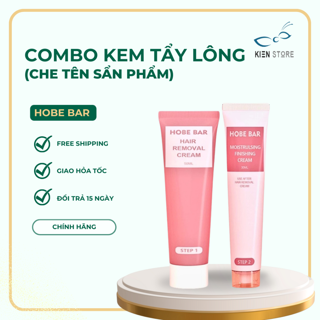 Kem Tẩy Lông An Toàn Chiết Xuất Thực Vật HOBE BAR 50g+Gel Dưỡng Lô Hội ...