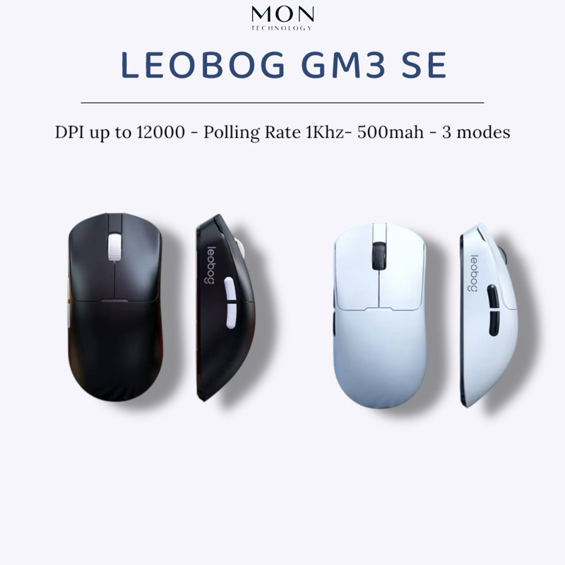 [Sẵn Hàng] Chuột máy tính Leobog GM3 3 Modes | Up to 12000 DPI | Shopee Việt Nam