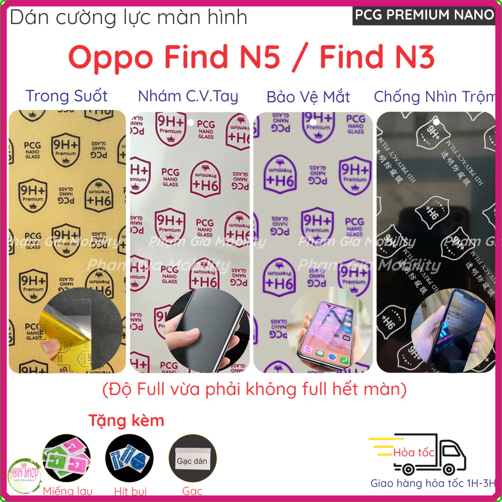 Dán màn hình ngoài Oppo Find N5/ Find N3 nano dẻo siêu mỏng trong suốt ...