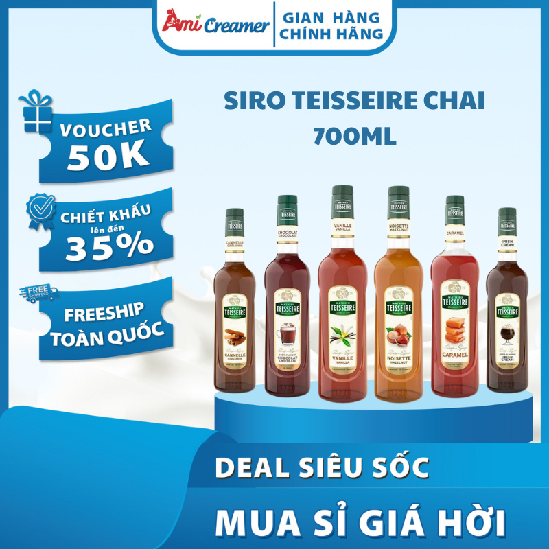Siro Teisseire chai 700ml dành cho pha chế- Siro pha chế Teisseire ...