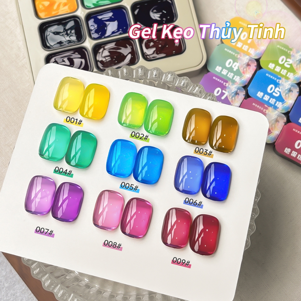 MORDDA Nine-grid Candy Glaze 9 Màu --- Gel Mini Candy Nhiều Màu Mới Lâu ...