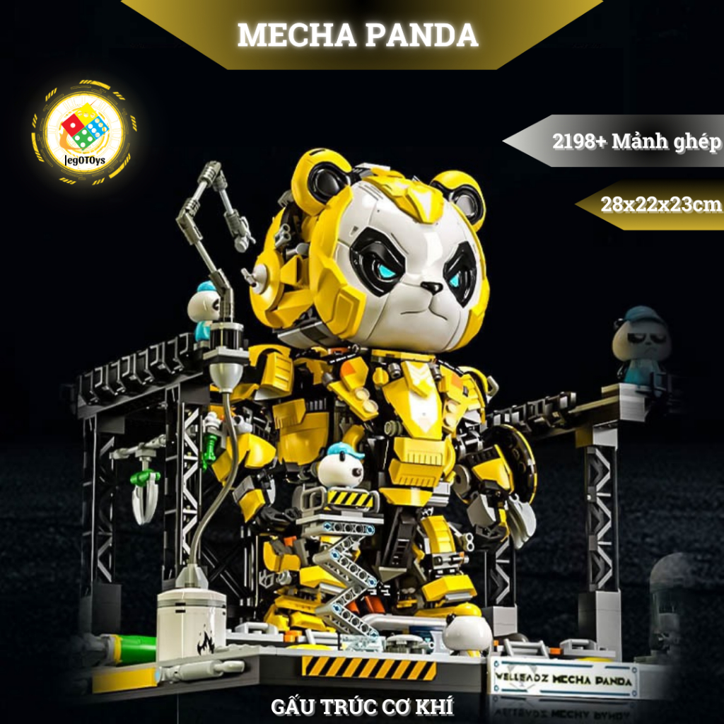 Mecha Panda 2198+ Mảnh Ghép - Mô hình lắp ráp Robot Gấu trúc Cơ Khí ...