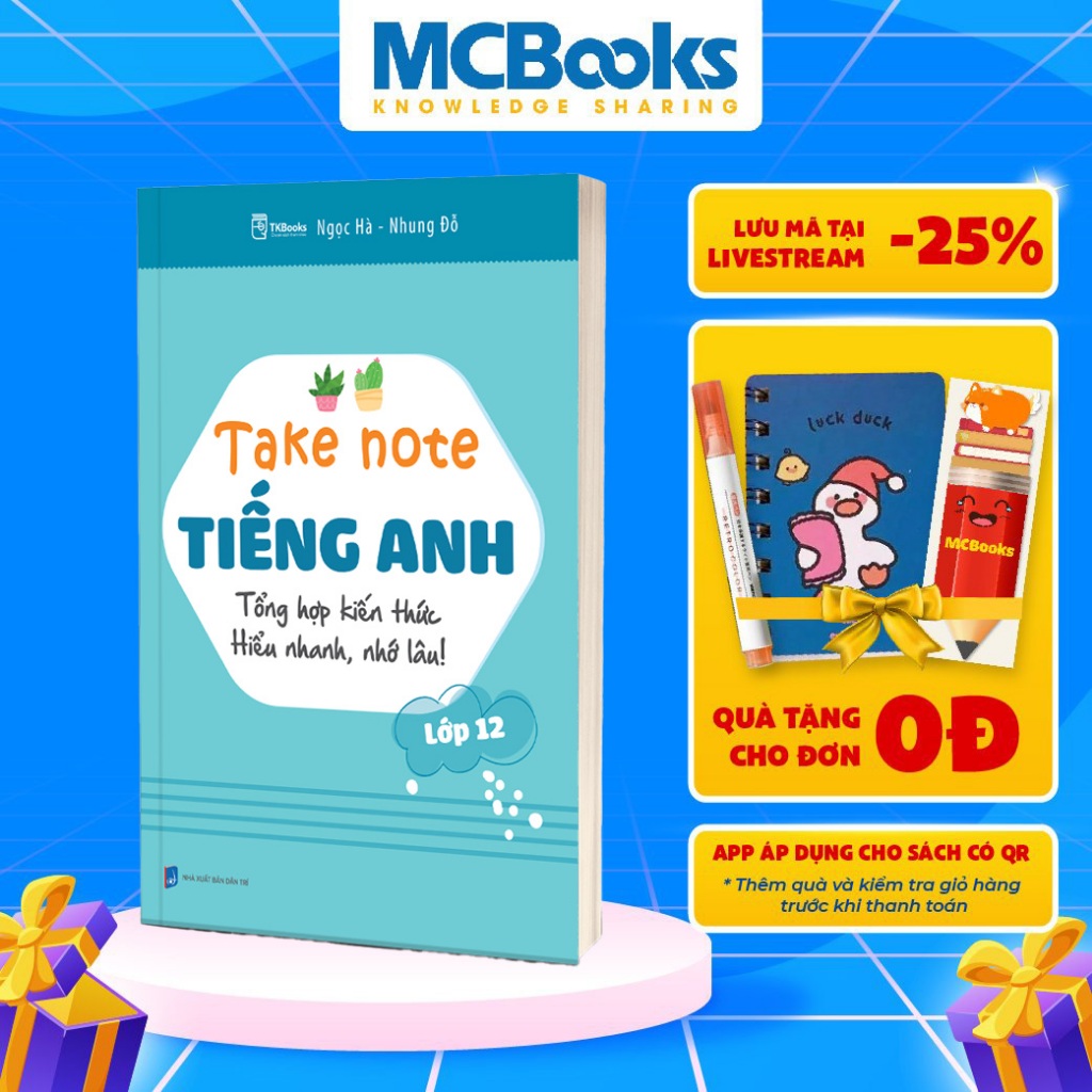 Sách - Take Note Tiếng Anh Lớp 12 - Tổng hợp kiến thức | Shopee Việt Nam