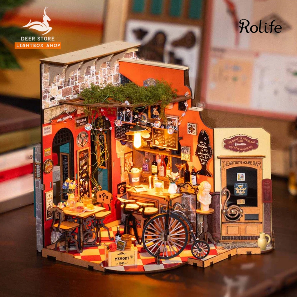 Nhà Búp Bê Tự Lắp Ráp Rolife Cheers Bar & Dining DG173. Mô Hình Mini ...