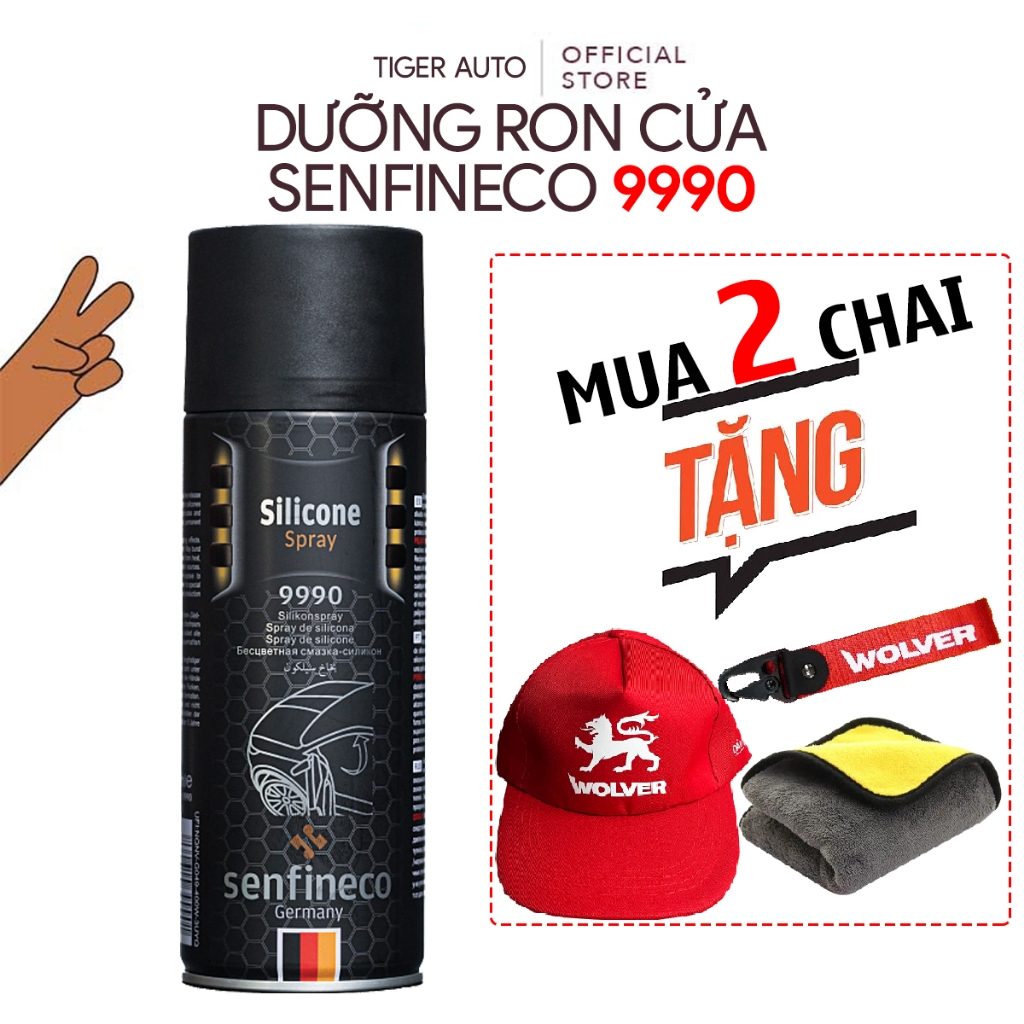 Senfineco 9990 Silicon Spray 450ml, Chai Xịt Dưỡng Ron Cao Su, Gioăng ...