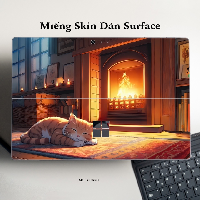 Miếng Dán Skin Surface Cao Cấp – Tùy Chọn Mẫu Mèo Cute Cho Surface Pro ...