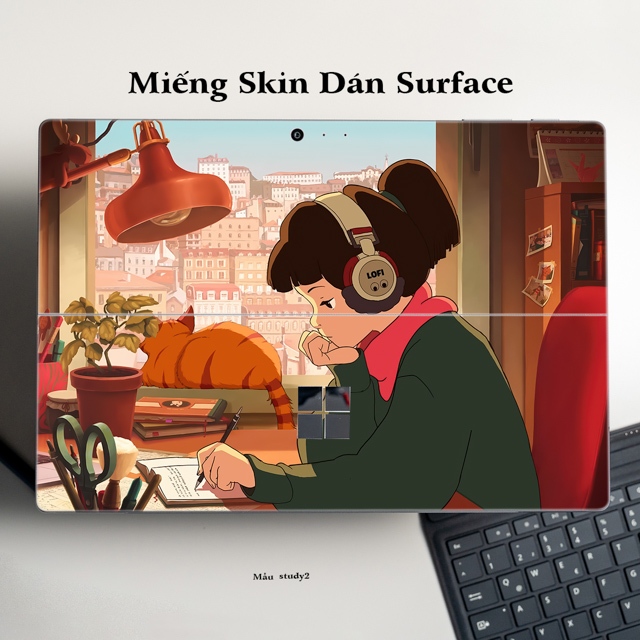 Miếng Dán Skin Surface Cao Cấp – Tùy Chọn Mẫu Study Cho Surface Pro ...