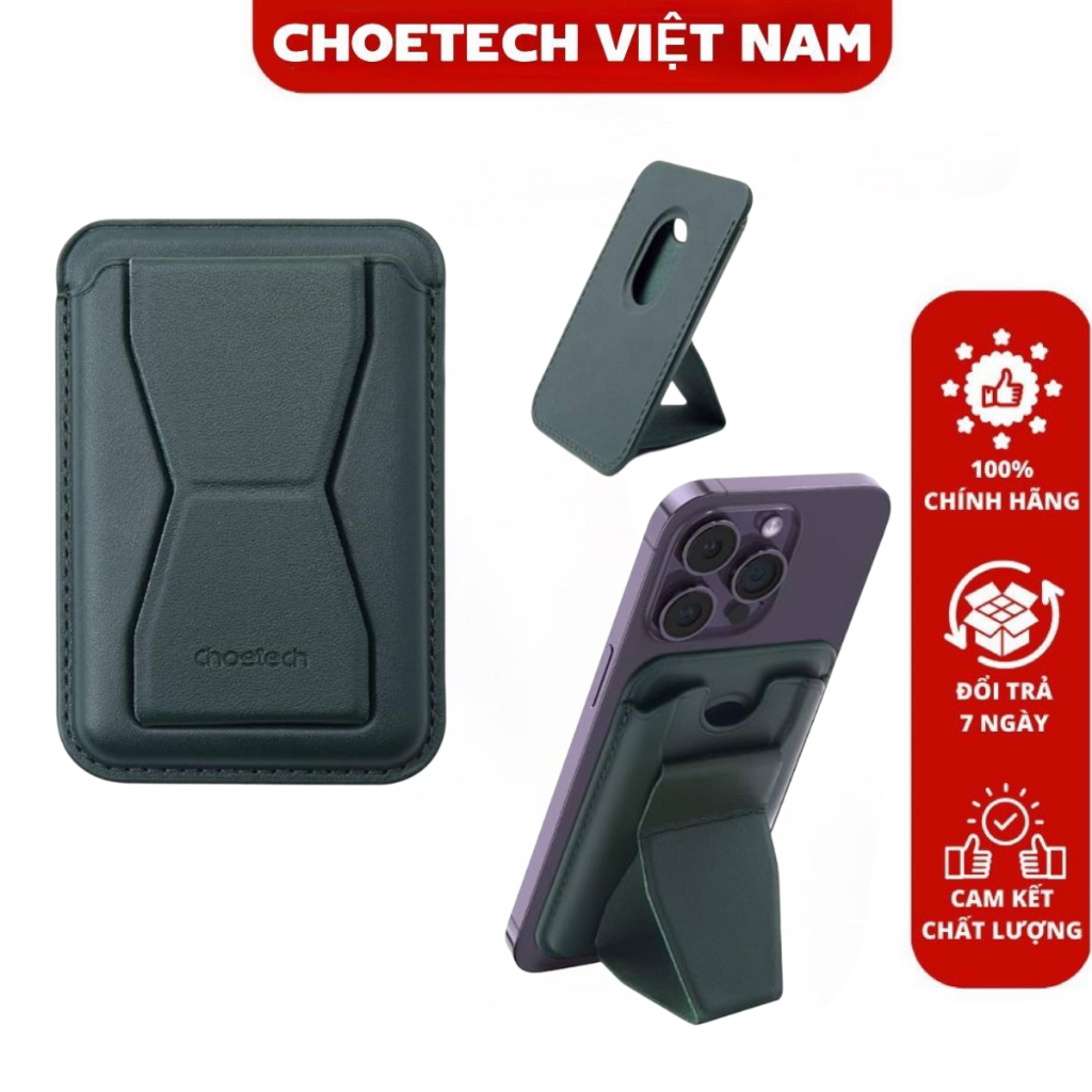 Case đựng thẻ kiêm giá đỡ từ tính Choetech PC0003 (Hàng chính hãng ...