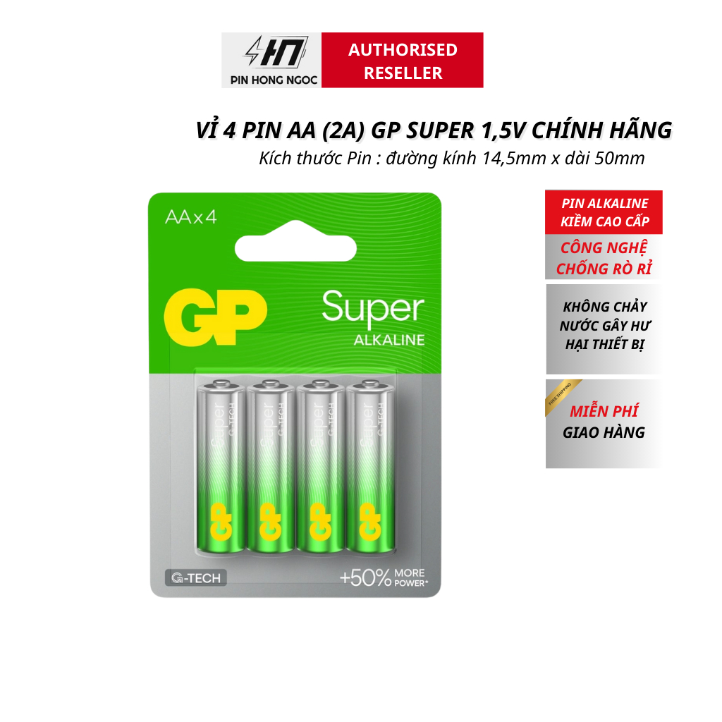 Pin AA / AAA GP Super Alkaline 1,5V Cao Cấp - Hàng chính hãng | Shopee ...
