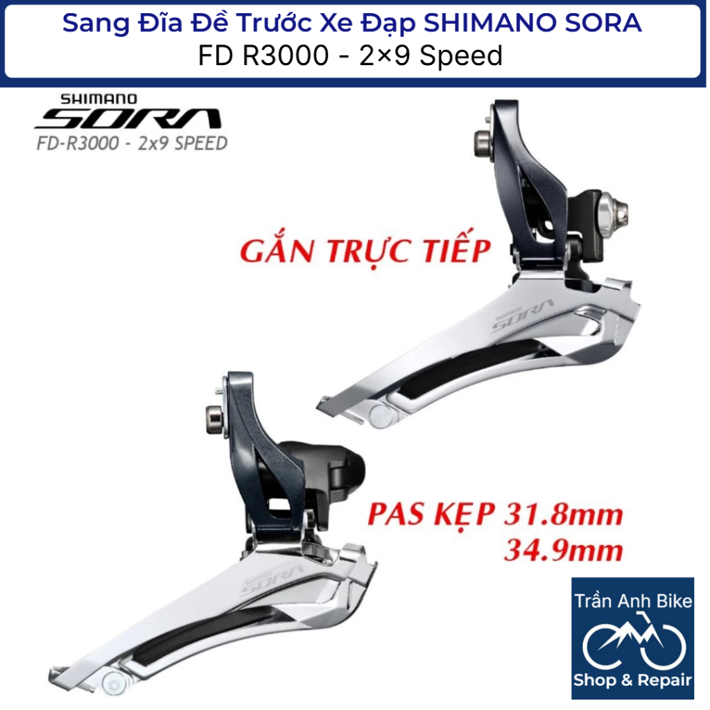 Sang Đĩa (Sang Đề Trước) Xe Đạp SHIMANO SORA FD R3000 - Hàng chính Hãng ...