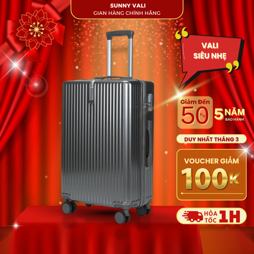 Vali du lịch SUNNY-SV09 PLUS vali size 20 24 chất liệu nhựa ABS+PC ...