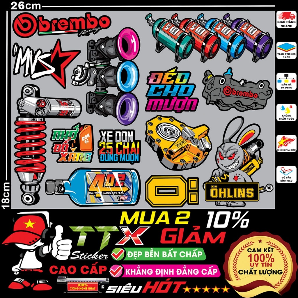 tem dán xe điện sticker logo icon combo đồ chơi xe thái siêu hót - nhãn ...