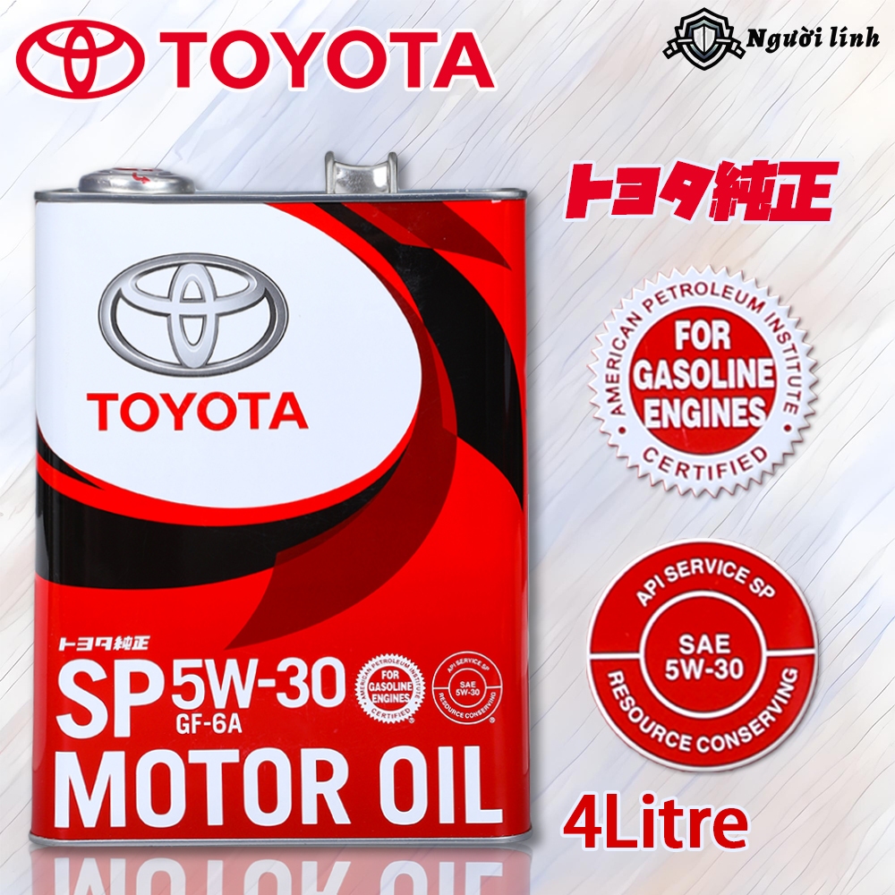 Toyota Pure Brand MOTOR OIL SP 5W30 GF6A 4L Nhiên liệu tiết kiệm 4 vòng ...