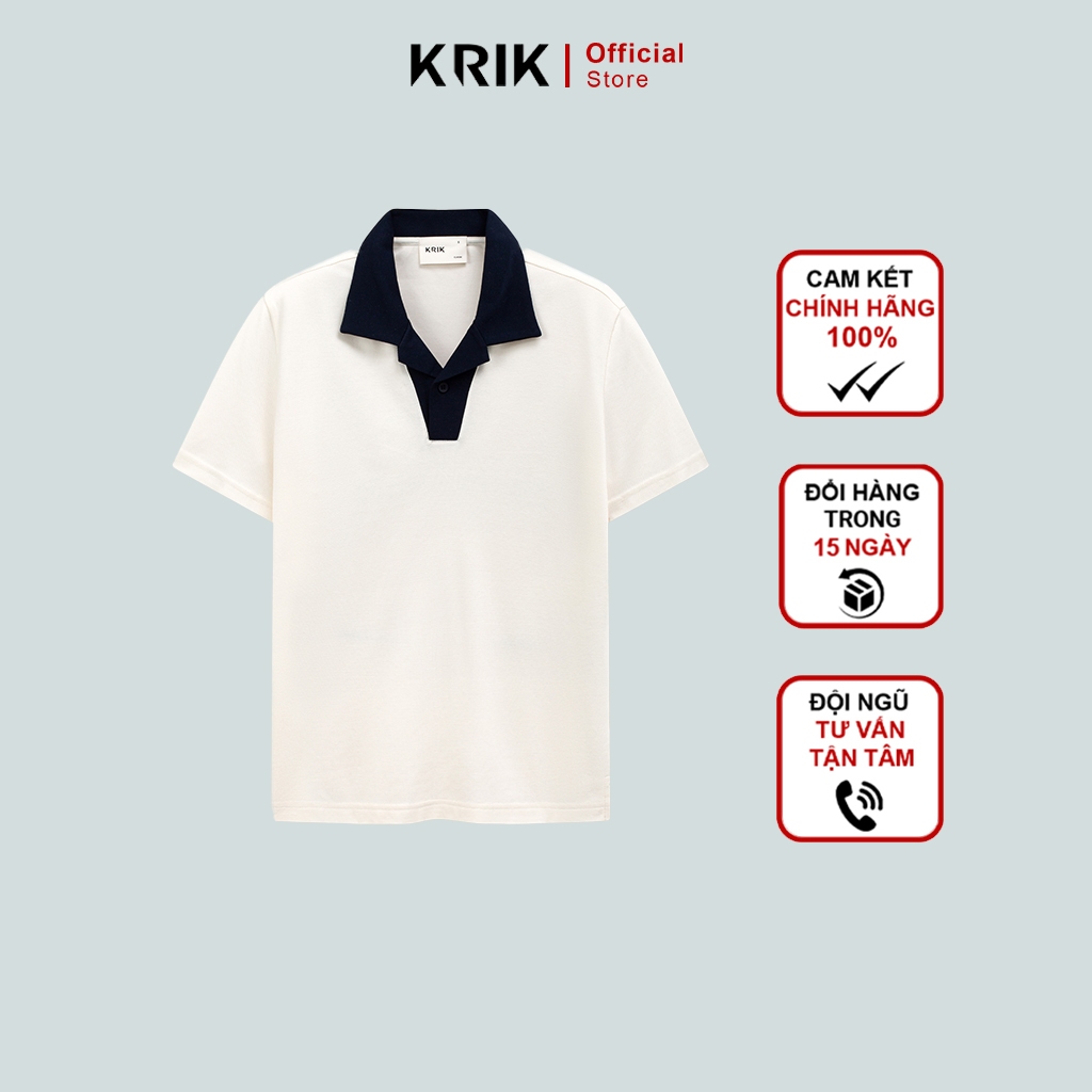 Áo Polo Nam Krik Form Classic Chất Liệu Cotton Cổ Biến Kiểu Phối Màu ...