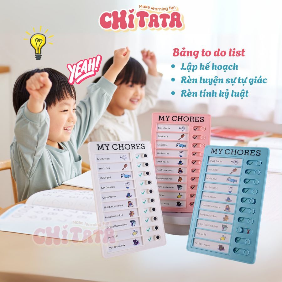Bảng to do list lập kế hoạch checklist theo dõi công việc hằng ngày ...