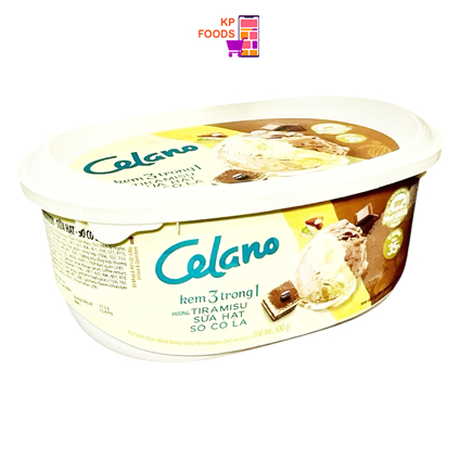 Kem hộp Celano 3 trong 1 Tiramisu - Sữa hạt - Socola 860ML | Shopee ...