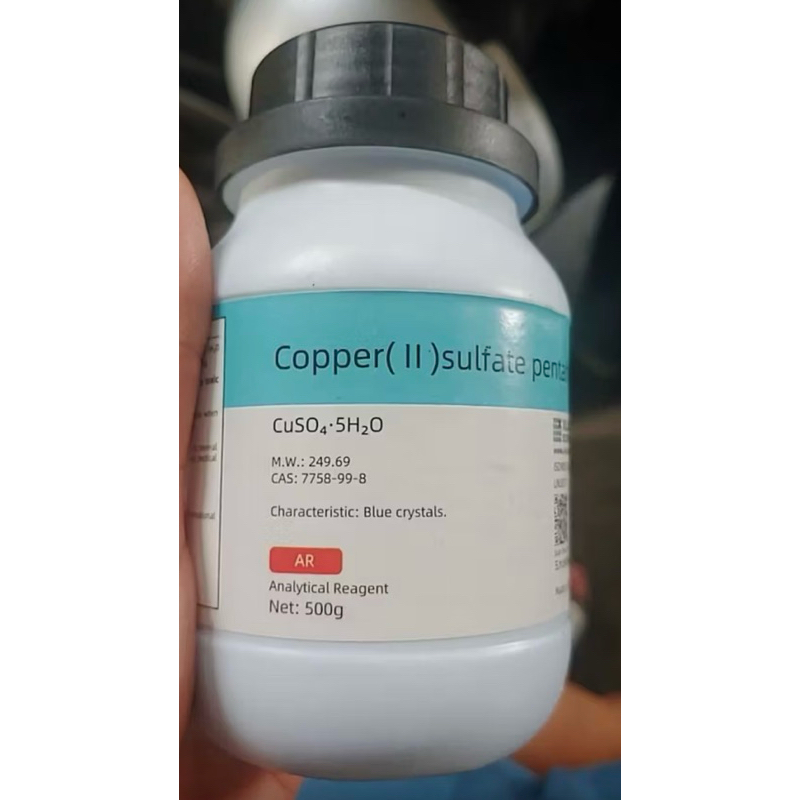Chất CuSO4 99% đồng sulfate lọ 500g copper II sulfate đồng sunphat Xylong tinh khiết CuSO4.5H2O ...