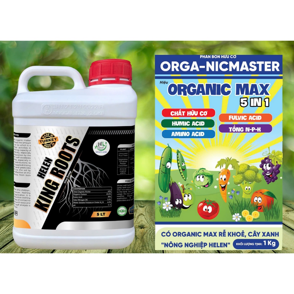 Combo Helen King Roots 5L và Organic Max 1kg | Shopee Việt Nam