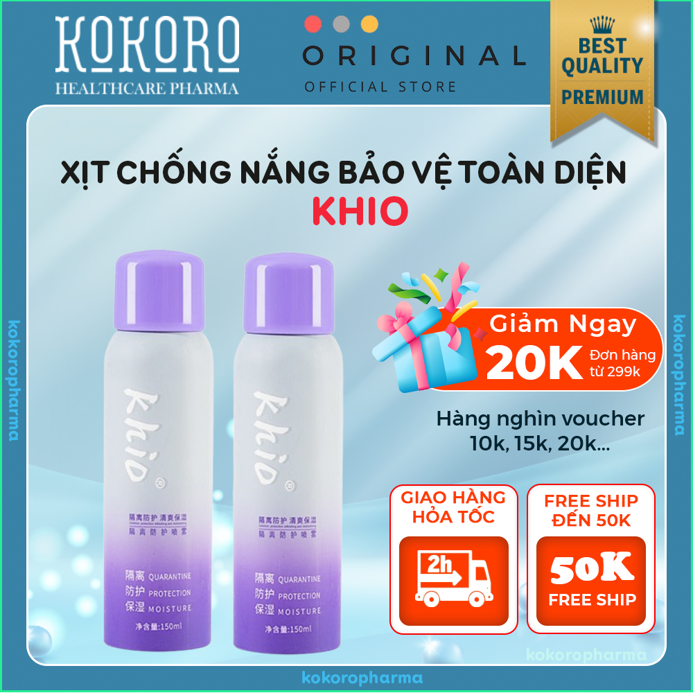 Xịt Chống Nắng Nâng Tone KHIO PROTECTION – Xịt KHIO Chống Nắng, Chống ...