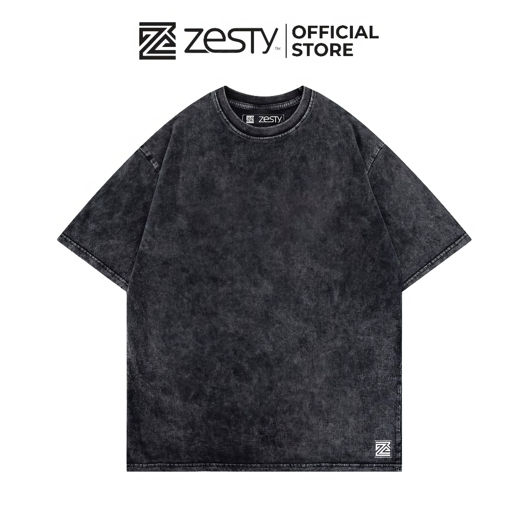 Áo thun cao cấp Unisex Nam nữ ZESTY 100% cotton thoáng mát Trơn Wash ...