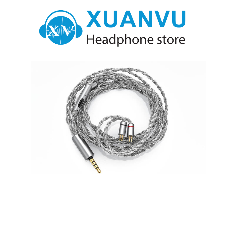 Cáp tai nghe Moondrop MC2 Microphone , giắc cắm 3.5mm to 2 pin 0.78mm ...