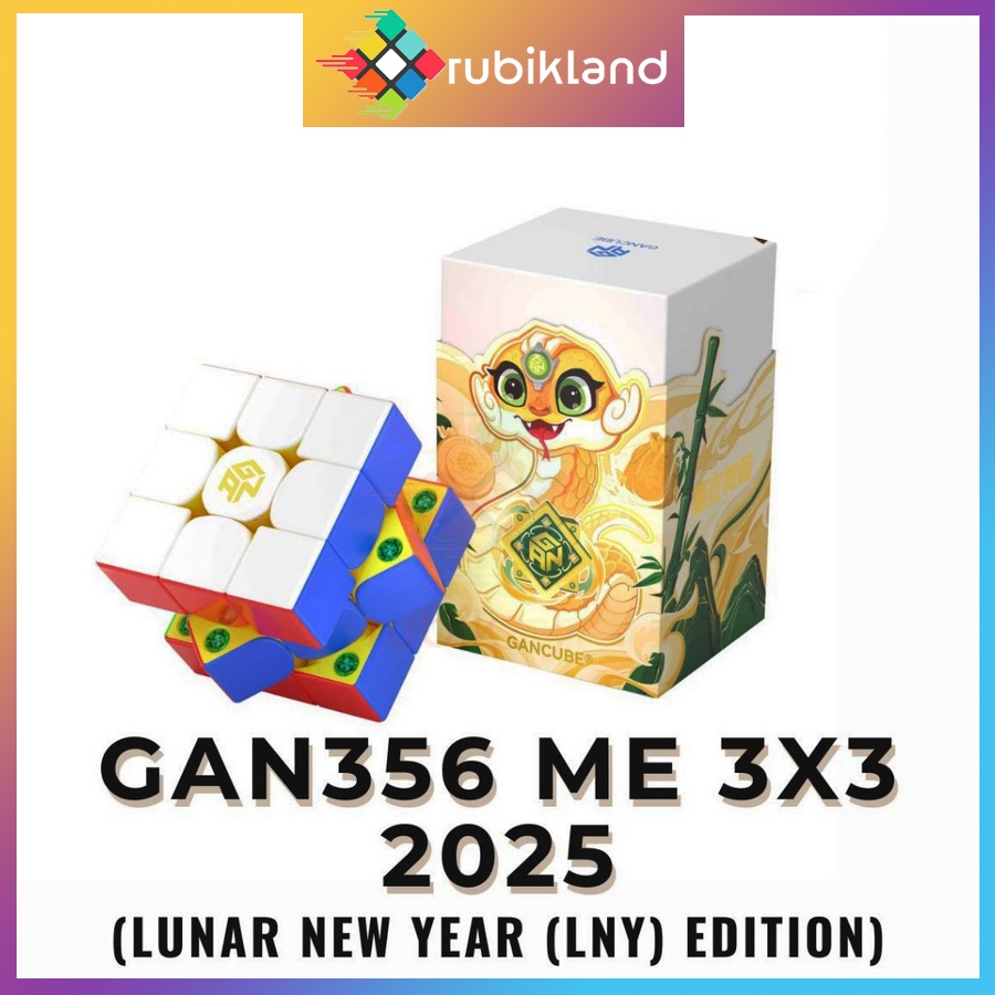 [Limited] Rubik Gan 356 ME 3x3 Gan 356M E Màu Vàng Lục Bản Giới Hạn Năm ...