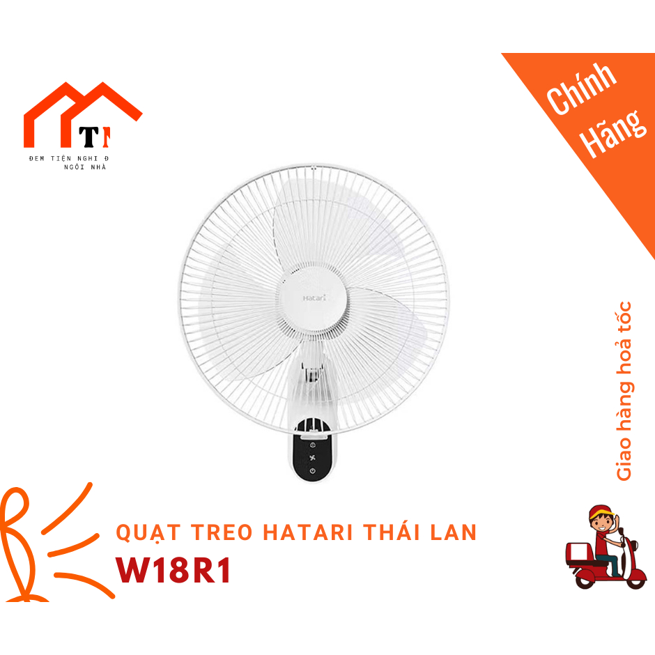 Quạt treo tường Hatari W18R1 có điều khiển từ xa - Thái Lan | Shopee ...