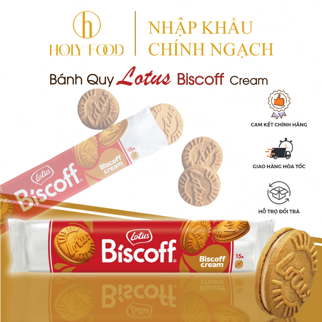 Bánh Quy nhân kem Lotus Biscoff, Sandwich Cookies Biscoff Cream ...