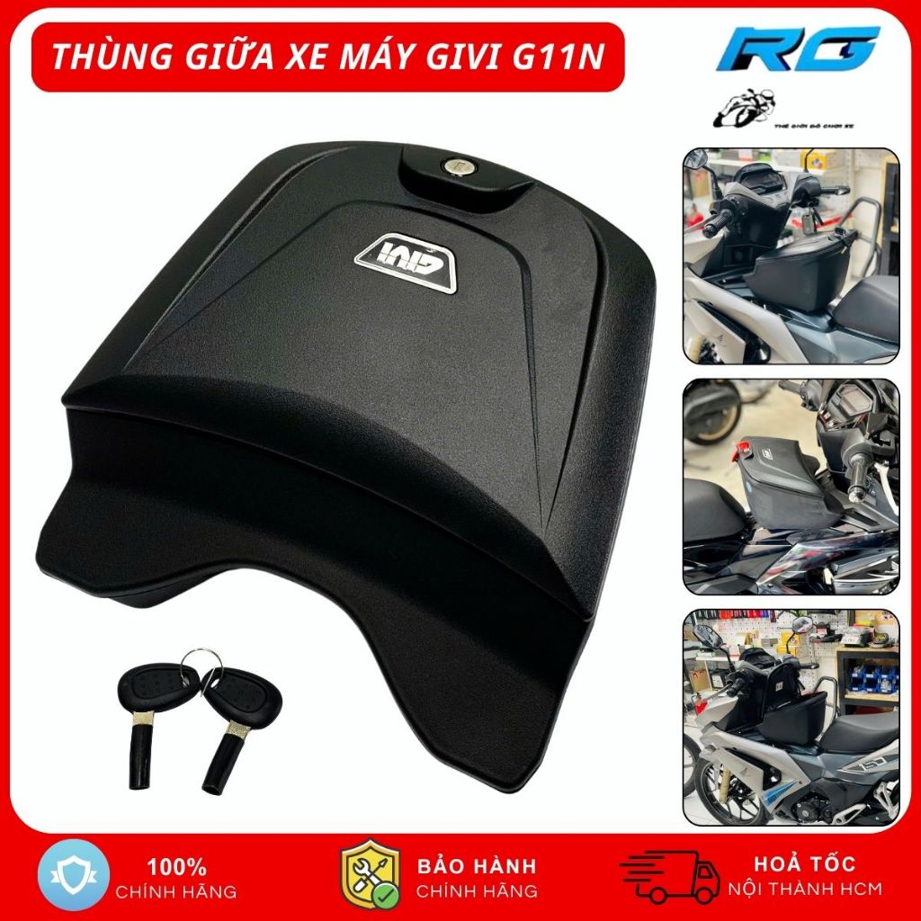Givi G11N, Thùng Giữa GIVI G11N Dung Tích 11 Lít Gắn Xe Exciter/Winner ...