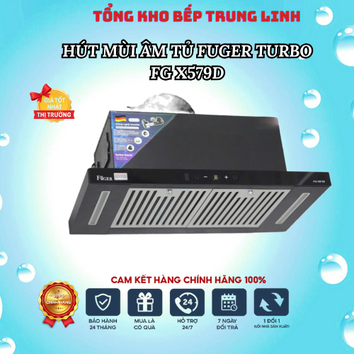 FG X579D - Hút mùi Turbo FUGER - Lực hút 1800m3/h - Siêu rẻ siêu tiết ...