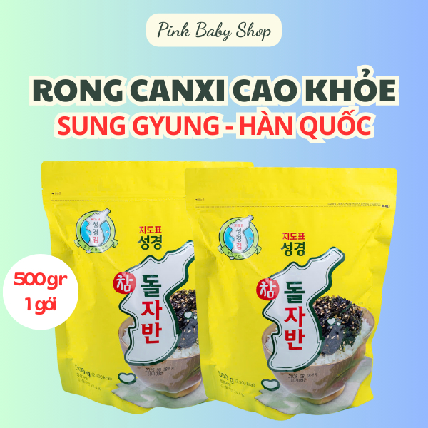 [Gói Vàng 500gr] Rong Canxi Cao Khỏe Sung Gyung Hàn Quốc, Rong Biển ...