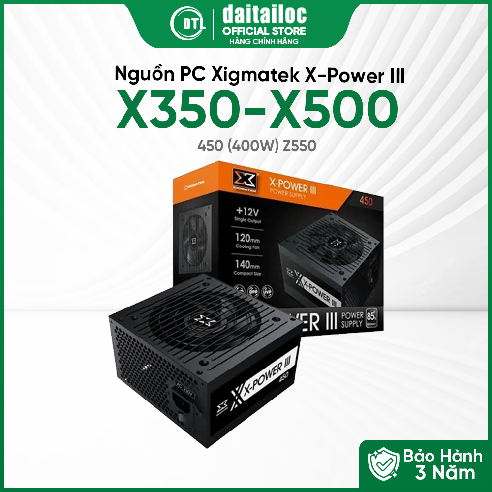 Nguồn PC Xigmatek X-Power III 450 (400W) Z550 - Hàng Chính Hãng ...