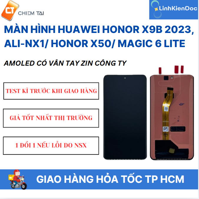 Màn hình Honor X9B ALI-NX1 / Honor X50 / Magic 6 Lite Amoled có vân tay ...