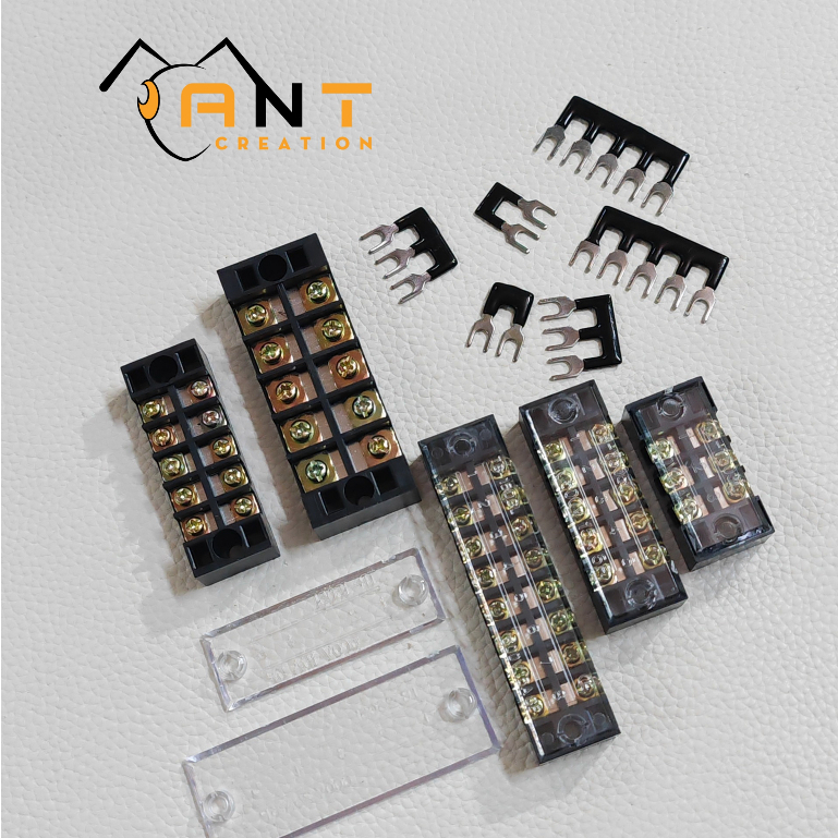 ANT - Cầu nối điện Đồng 15A/ 3P - 5P - 8P, 25A - 5P , Bộ Cose nối dây 20A đỏ/ đen, thanh nối 15A ...