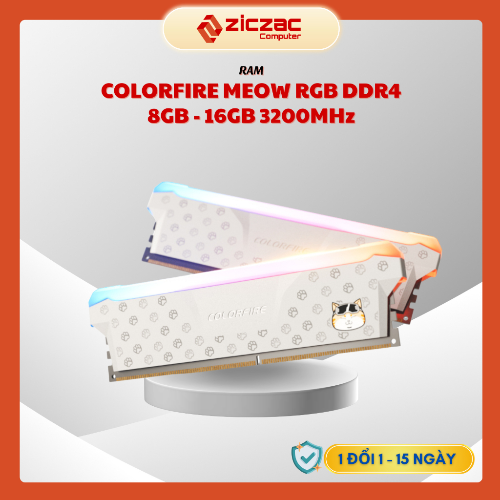 Ram Colorful Colorfire MEOW RGB 8GB 16GB bus 3200Mhz DDR4 - BH 36th ...