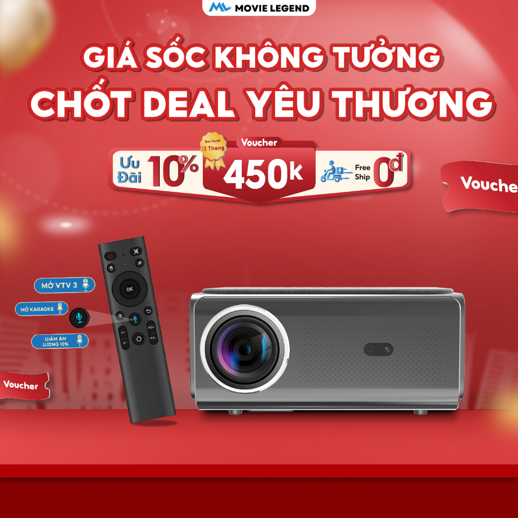 Máy Chiếu H8 Pro Max Version 2 Full HD - Máy Chiếu Movie Legend - Hỗ Trợ 4K, Trình Chiếu Bóng Đá ...