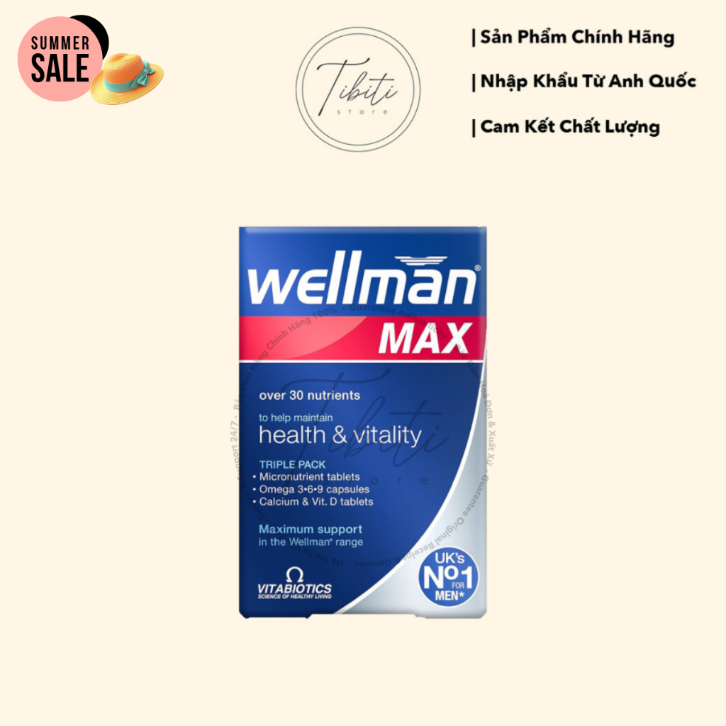Vitamin tổng hợp nam Vitabiotics Wellman Max 84 viên | Shopee Việt Nam