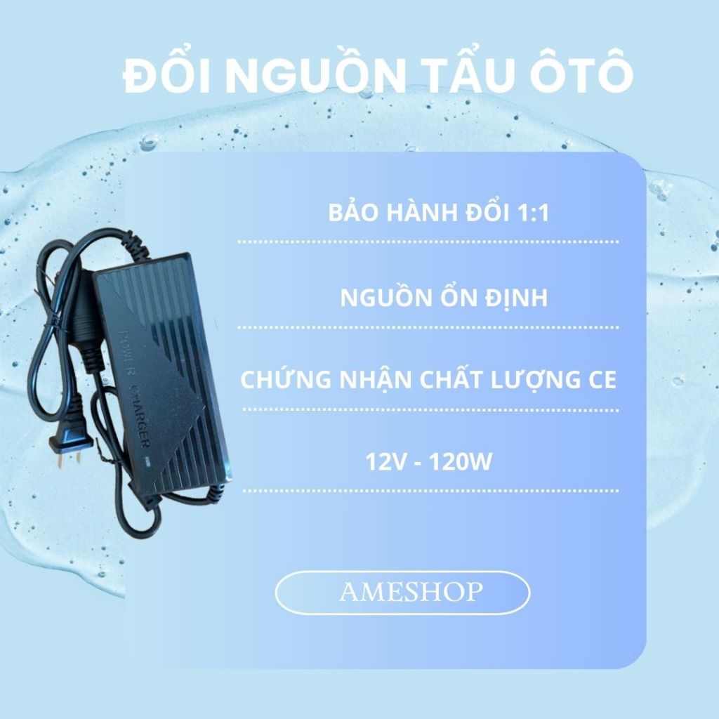 Bộ Chuyển Đổi Nguồn Điện / Adapter Tẩu Sạc Ôtô 220v ra 12V - 10A - 120W ...