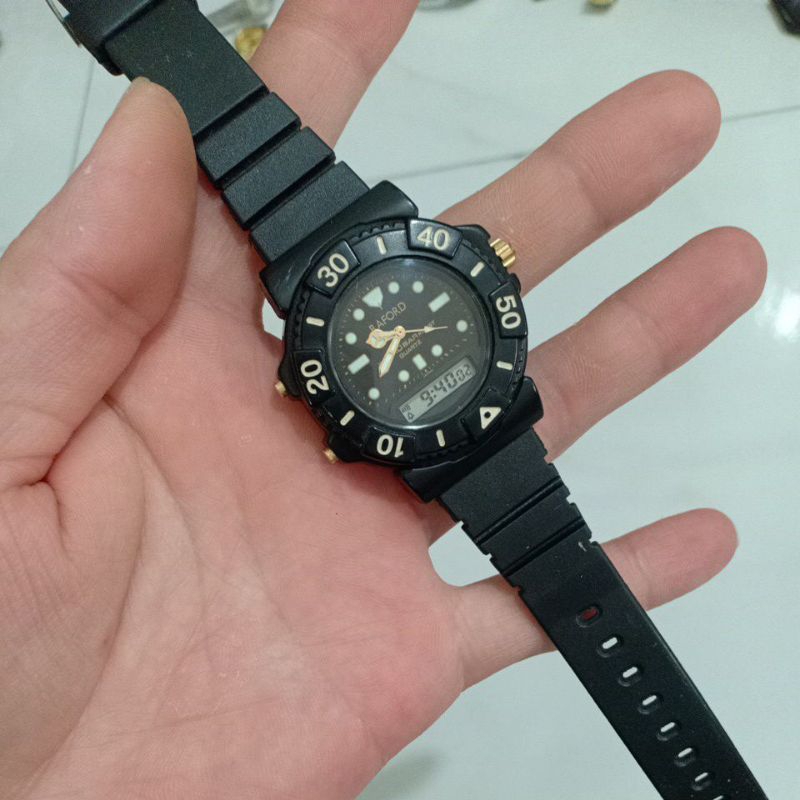 đồng hồ si nhật nam hiệu RAFORD hoạt động 2 máy độ mới 96% | Shopee ...