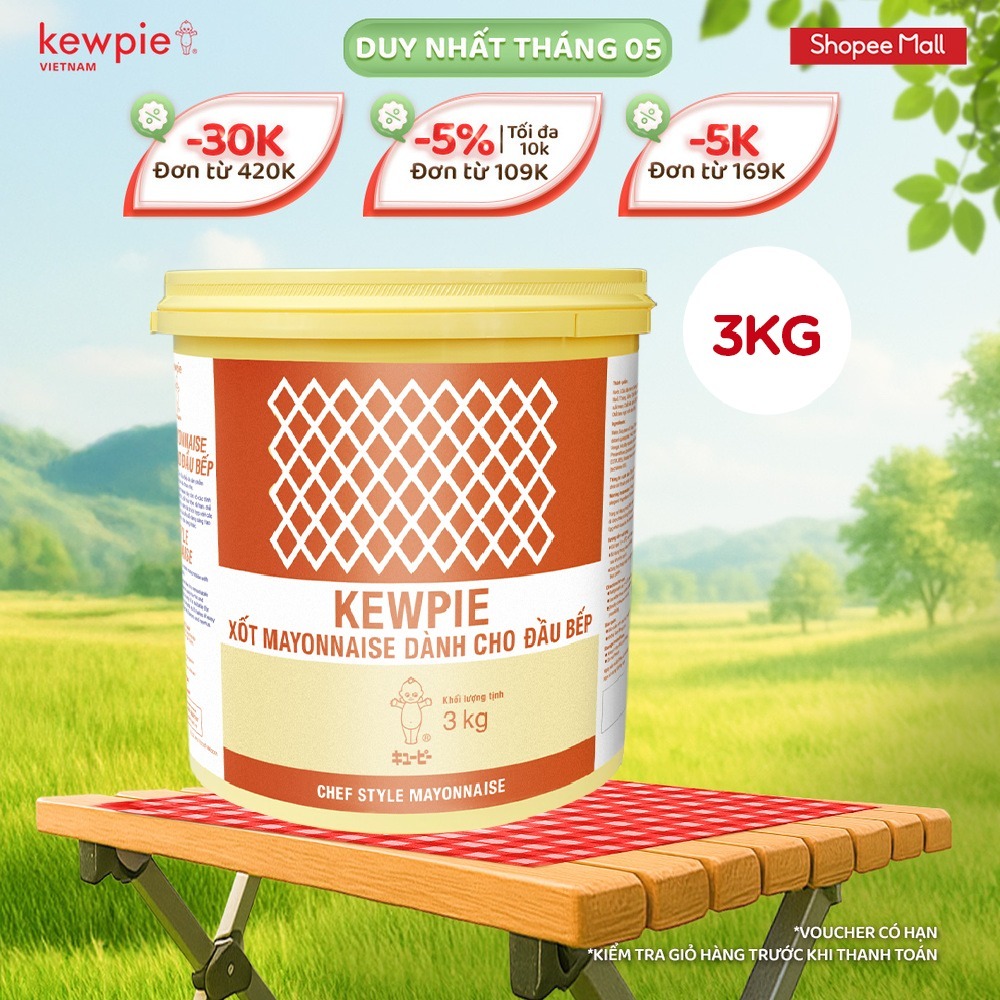 Xốt Mayonnaise Dành Cho Đầu Bếp - Kewpie (Xô 3kg) | Shopee Việt Nam