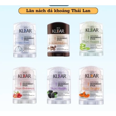 [Rẻ Vô Địch] Lăn Đá Khoáng Khử Mùi DEO KLEAR 70gram Nội Địa Thái Lan | Shopee Việt Nam