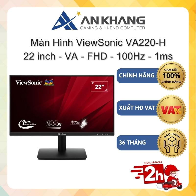 Màn Hình ViewSonic VA220-H (22 inch - VA - FHD - 100Hz - 1ms) Chính ...