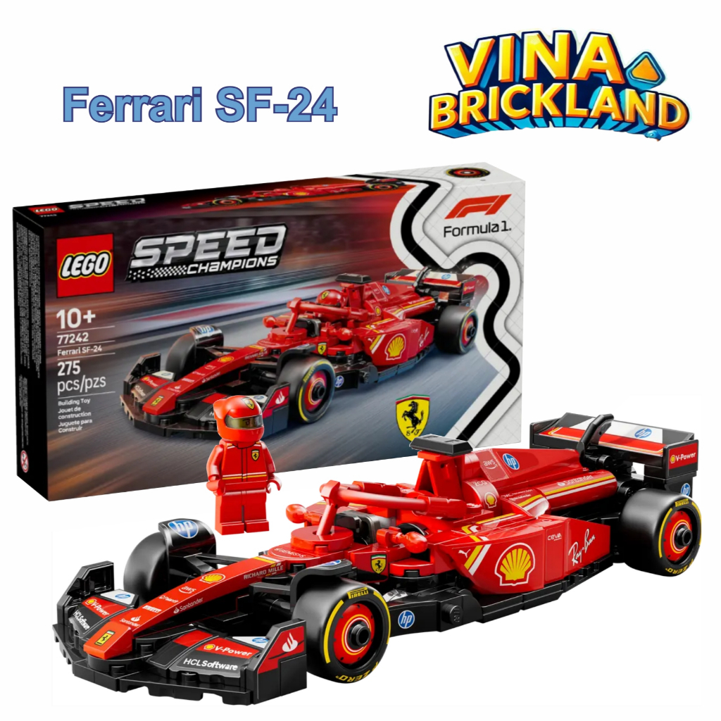 Sets LEGO 77242 Ferrari SF-24 - SPEED CHAMPIONS | Shopee Việt Nam