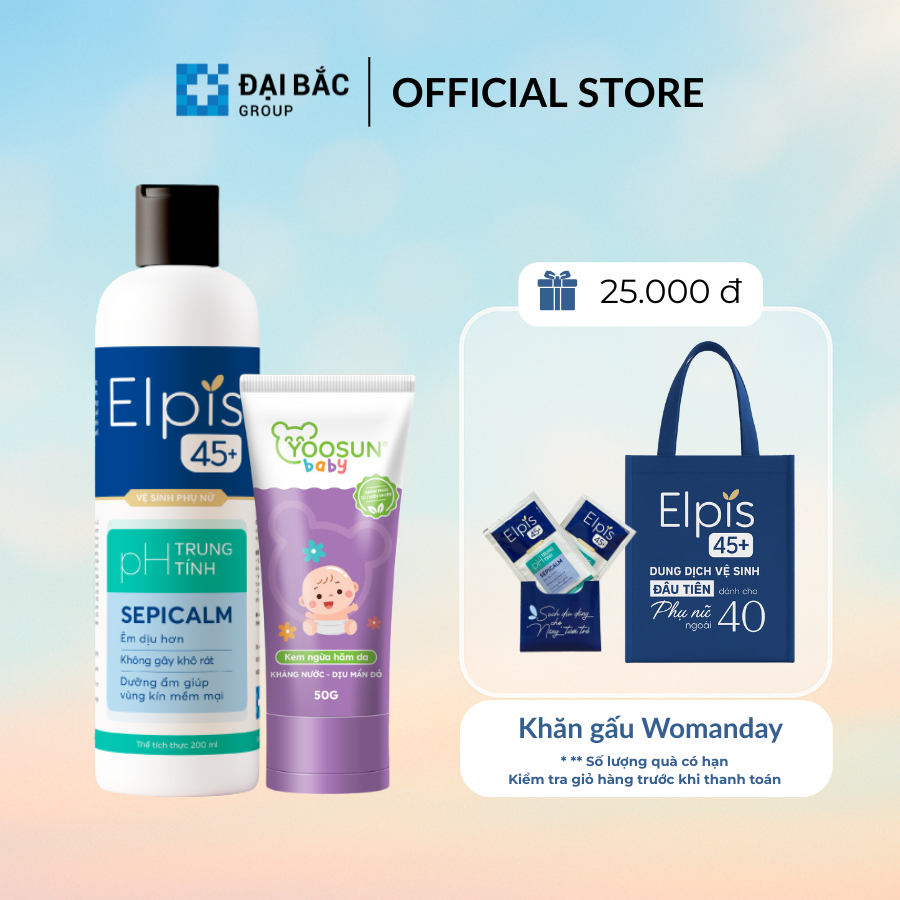 Bộ đôi chăm sóc mẹ & bé Yoosun Baby và DDVS PN Elpis 45+ | Shopee Việt Nam